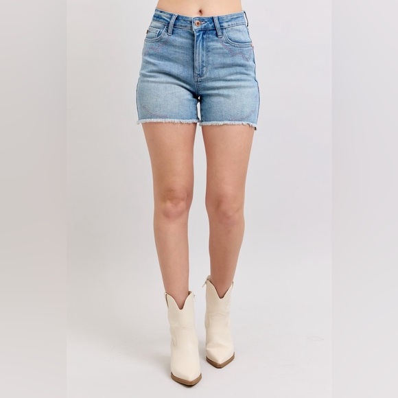 Judy Blue | Shorts | Nwt Judy Blue Plus Reg Size High Rise Western ...